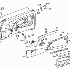 Mercedes R129 Door Mirror Triangle Left Or Right All Colors A1297250711 ...