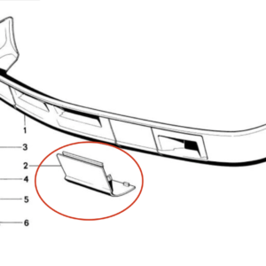 BMW E28 Front Bumper Spoiler Cap Cover Left Or Right Primed 51711919944 ...