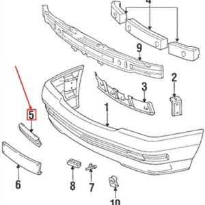 Mercedes-Benz R129 SL Facelift Front Bumper Tow Eye Cover All Colors ...
