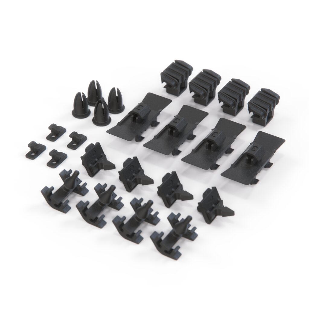 W124 AMG a set of strip mounting clips repair kit (24 clips), Mercedes ...