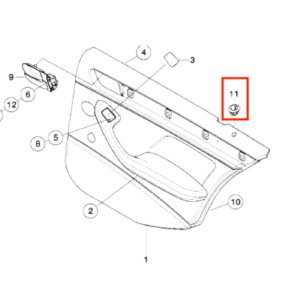 BMW E46 Front And Rear Doors Panel Lock Bezel Rings Set Of 4 New ...