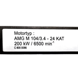 Mercedes AMG Engine Version Designation Decals