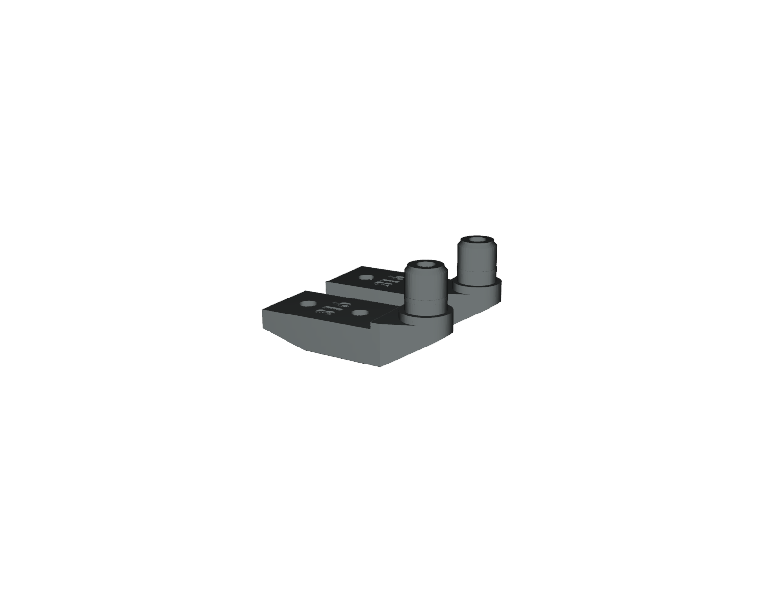 Volvo 480 Hinge Bracket, Pop-Up Headlight Set of 2 Black 3410860 ...