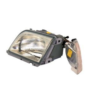 R129 Front Left Headlight, Halogen, With Indicator A1298206361