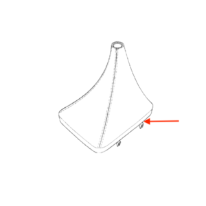 BMW E36 Shift Boot Frame Black 25111434322