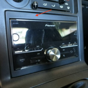 Mazda Miata MX5 Double Din Head Unit Bezel Black - OctoClassic