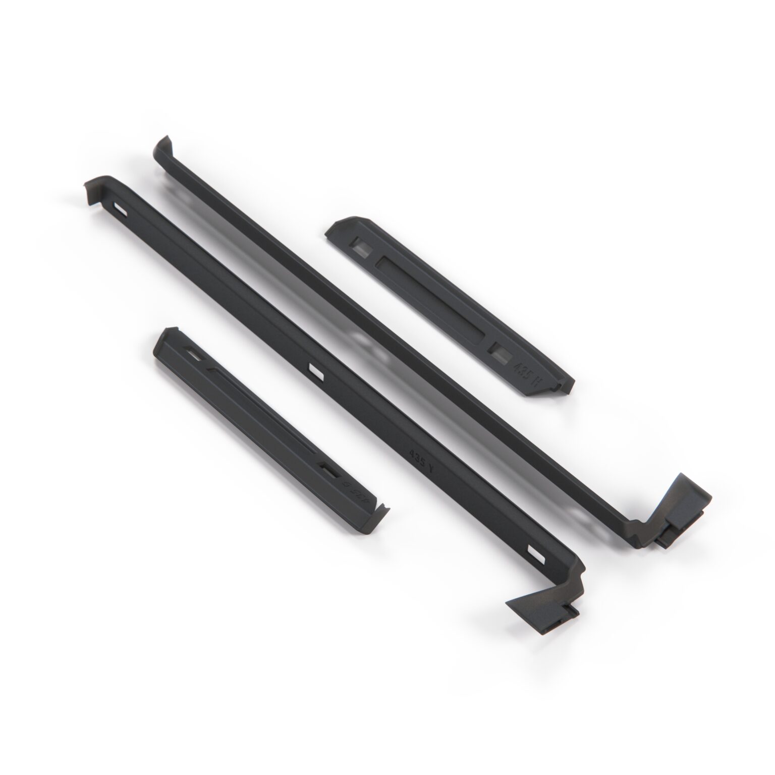 Mercedes R170 SLK Piping Rubber Seal Fender Sill Panel Set Of 4 Black ...