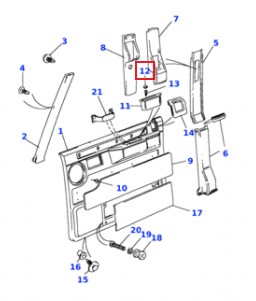 Range Rover Classic Door Handle Screw Cover Set Of 2 Black MXC1309SUA ...