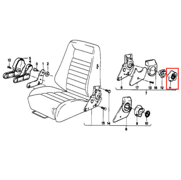 E23 Bmw BMW E23 / E24 / E28 Power Seat Control Panel Decal - Vinyl ...