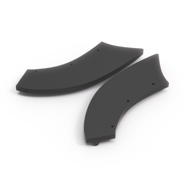 Ford Fiesta ST150 Rear Side Splitters Set Black - OctoClassic