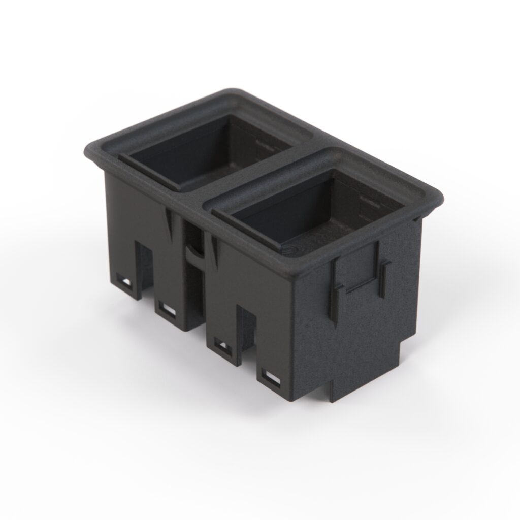 Jaguar XJS Dashboard Defrosrt & Foglight Switches Housing Black DAC11171