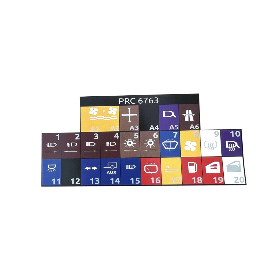 Range Rover Classic Sticker Fuse Box Label PRC6763