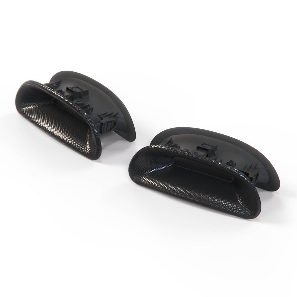 Fiat 500 / 595 / 695 Abarth Carbon Fibre Headrest Insert Set Of 2 Seats ...