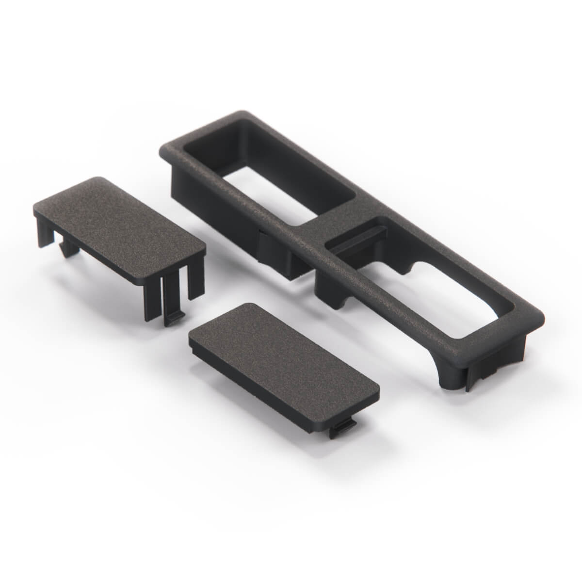 BMW E36 Compact Switch Trim Frame With Blank Covers Complete Set Black ...